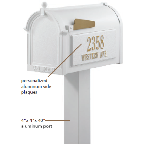 Mailbox & Post Packages – Tagged "color_white" – The Mailbox Pros
